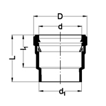 SOCKET | HDPE (AKATHERM) fittings | HDPE AKATHERM | Plumbing | Plassim