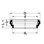 WALL LAVATORY SOCKET | HDPE (AKATHERM) fittings | HDPE AKATHERM ...